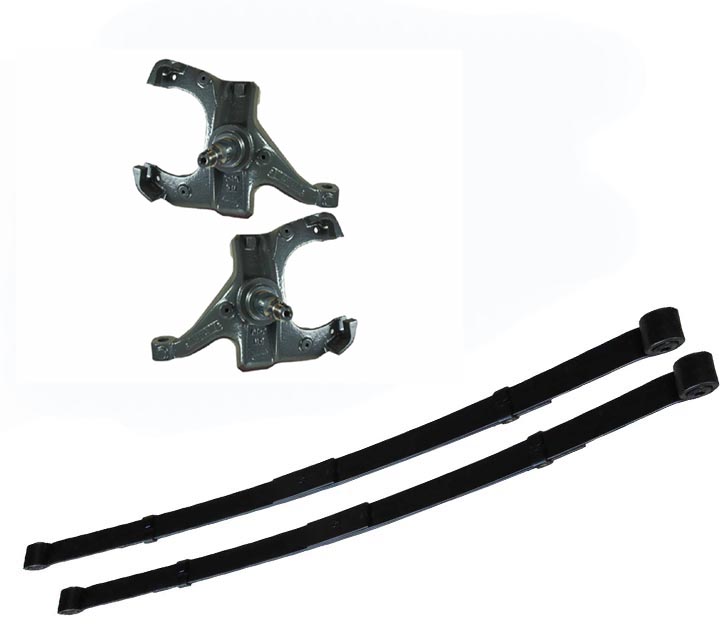 1981-87 Chevy/GMC C10 Lowering Kit - 2.5" Front/4" Rear, 1" Rotor